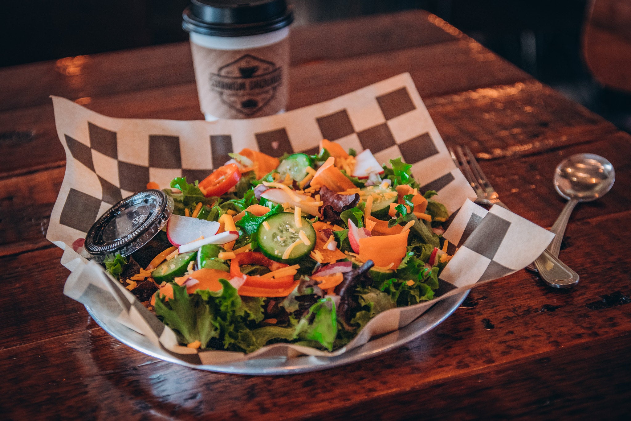 Salad-Lettuce Salad Lunch Size With Veggie | Common Grounds Cafe & Pie Shop